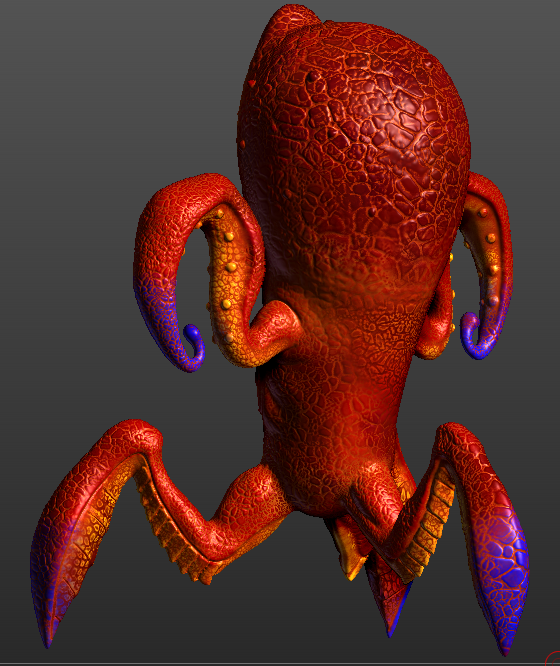 Toon Alien Squid | CGTrader