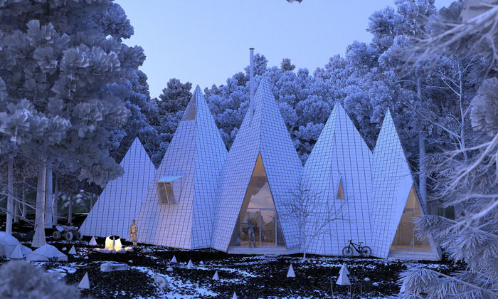 Nasu Tepee house by Hiroshi Nakamura | CGTrader