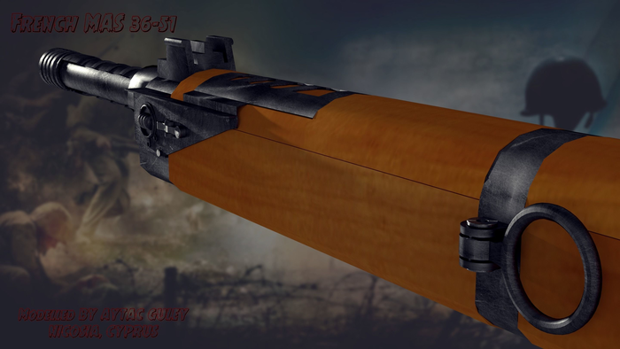 MAS-36 rifle | CGTrader