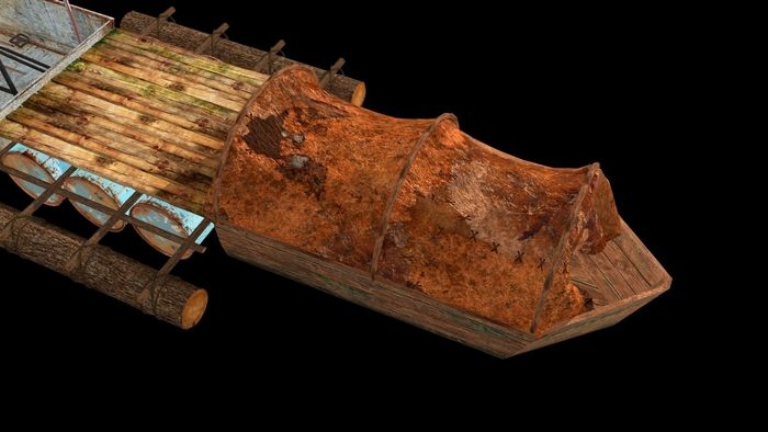 Post Apocalyptic Survival Boat | CGTrader