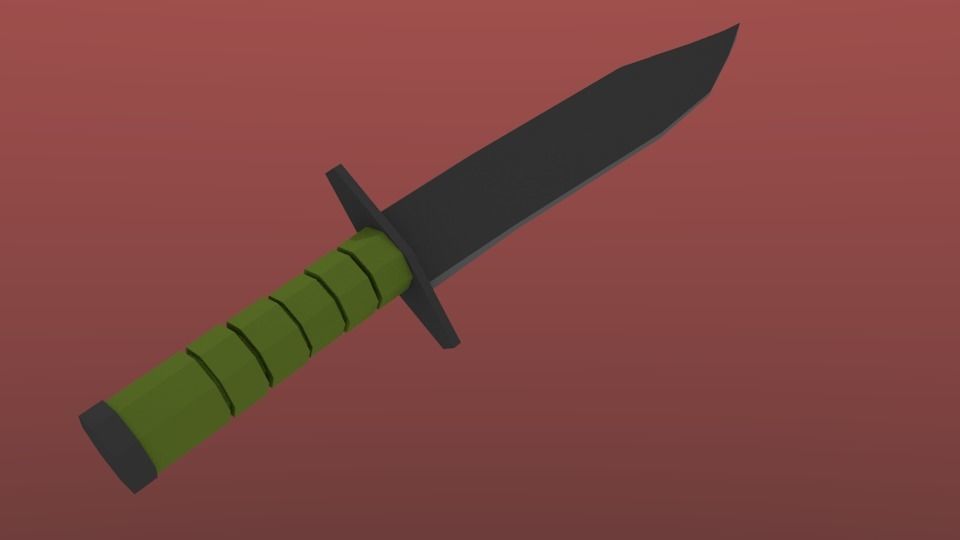 3D model Low-Poly Knife VR / AR / low-poly | CGTrader