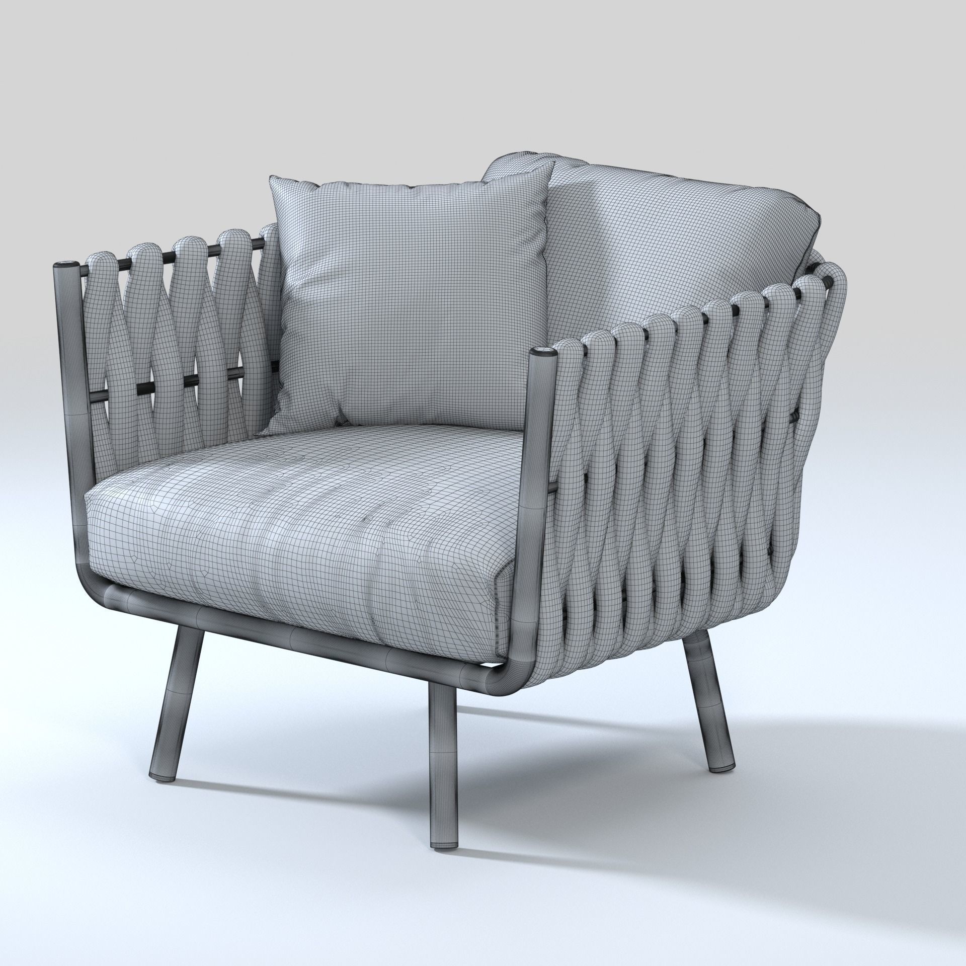 TRIBU TOSCA LOUNGE CHAIR 3D model | CGTrader