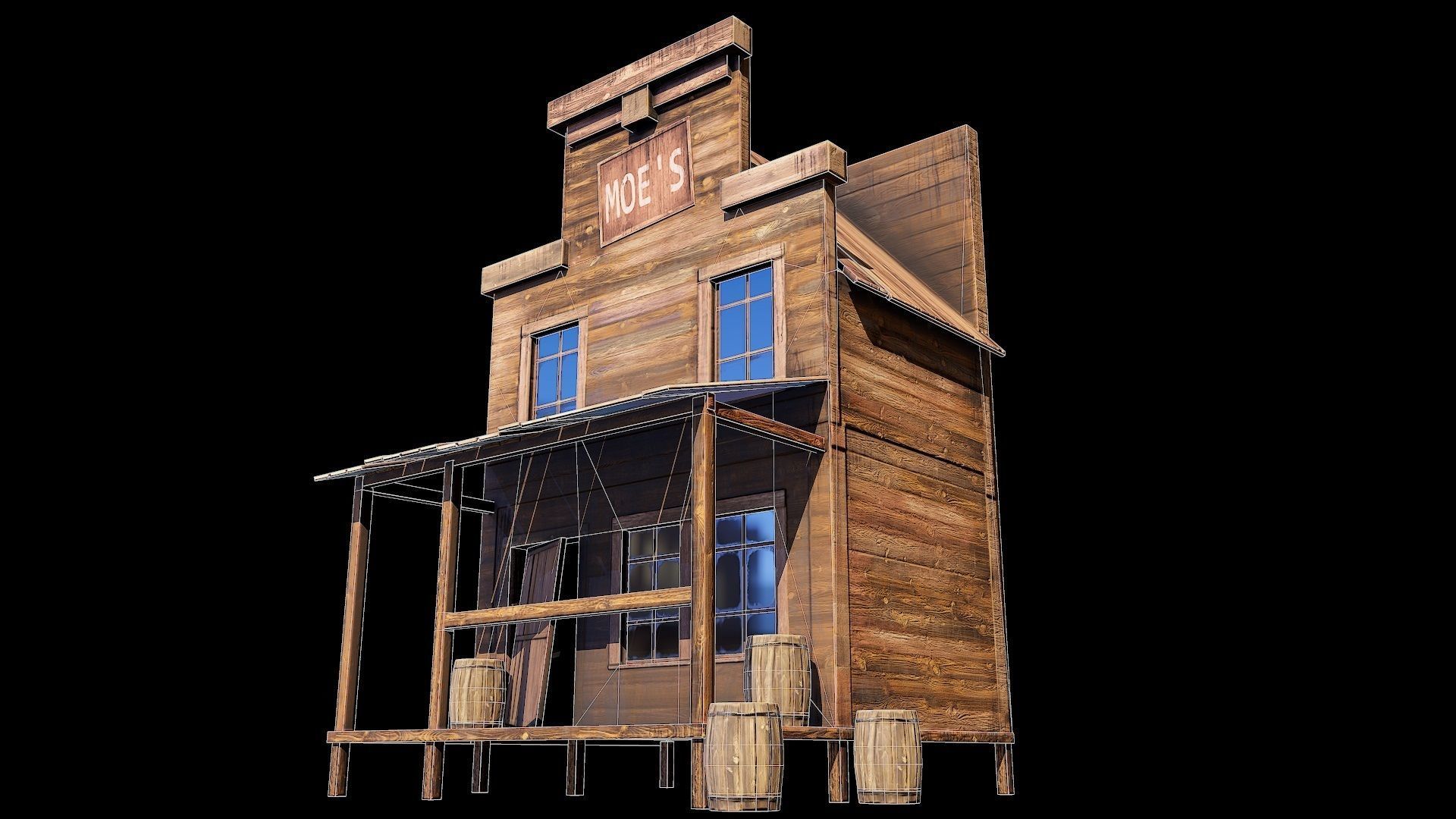 3D model tavern MOEs VR / AR / low-poly | CGTrader