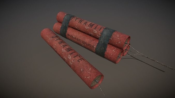 3D model Dynamite VR / AR / low-poly | CGTrader