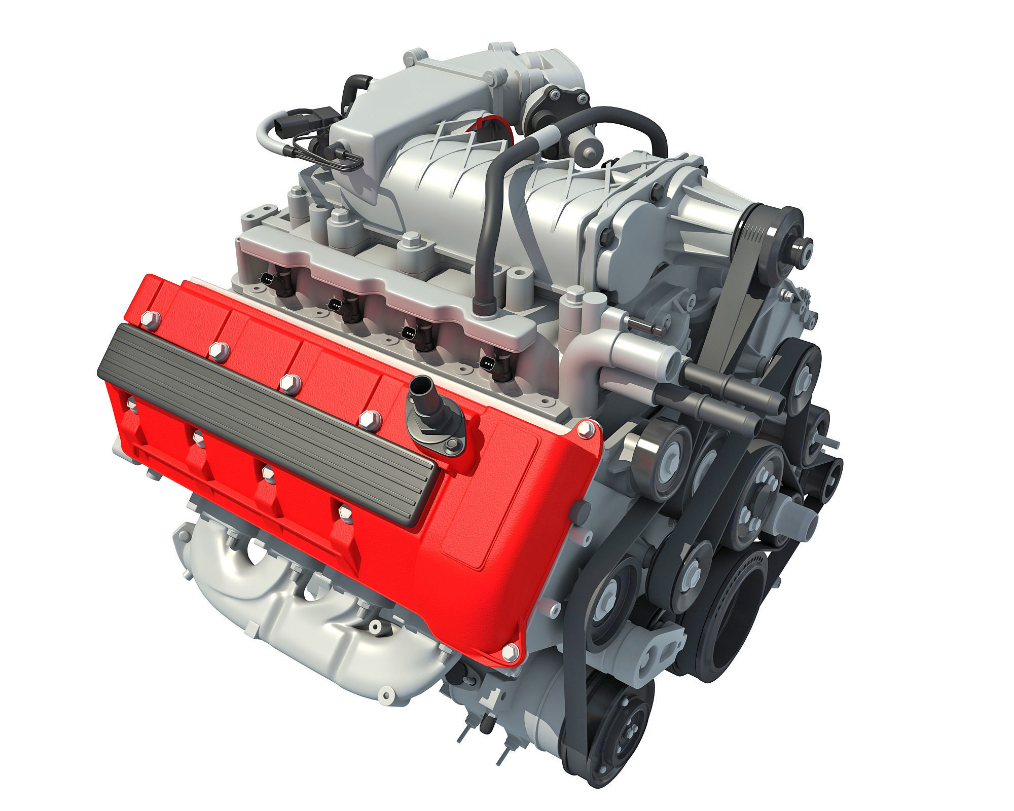Sectioned V8 Engine 3D model | CGTrader