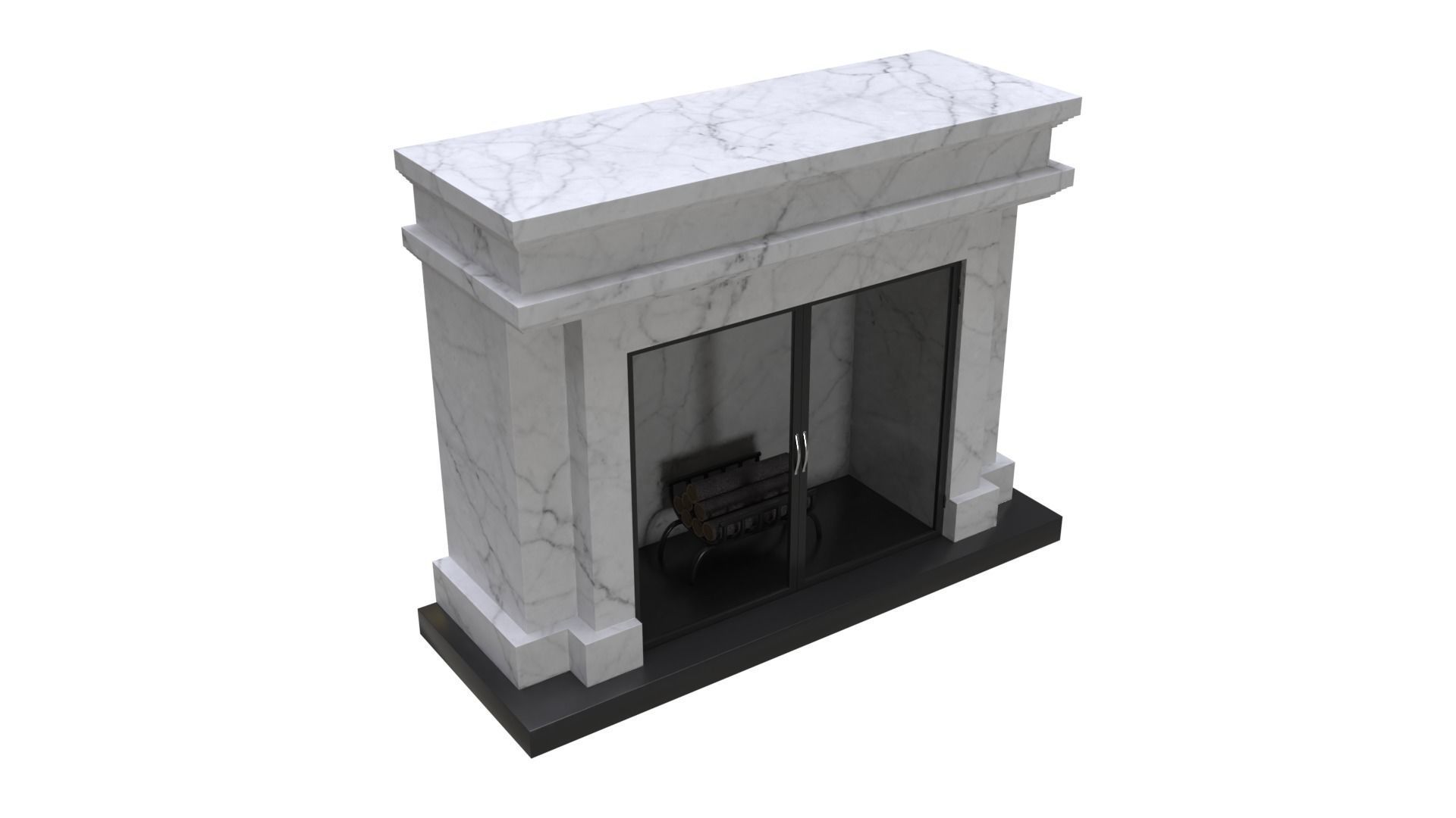 3D model Living Room Fireplace VR / AR / low-poly | CGTrader