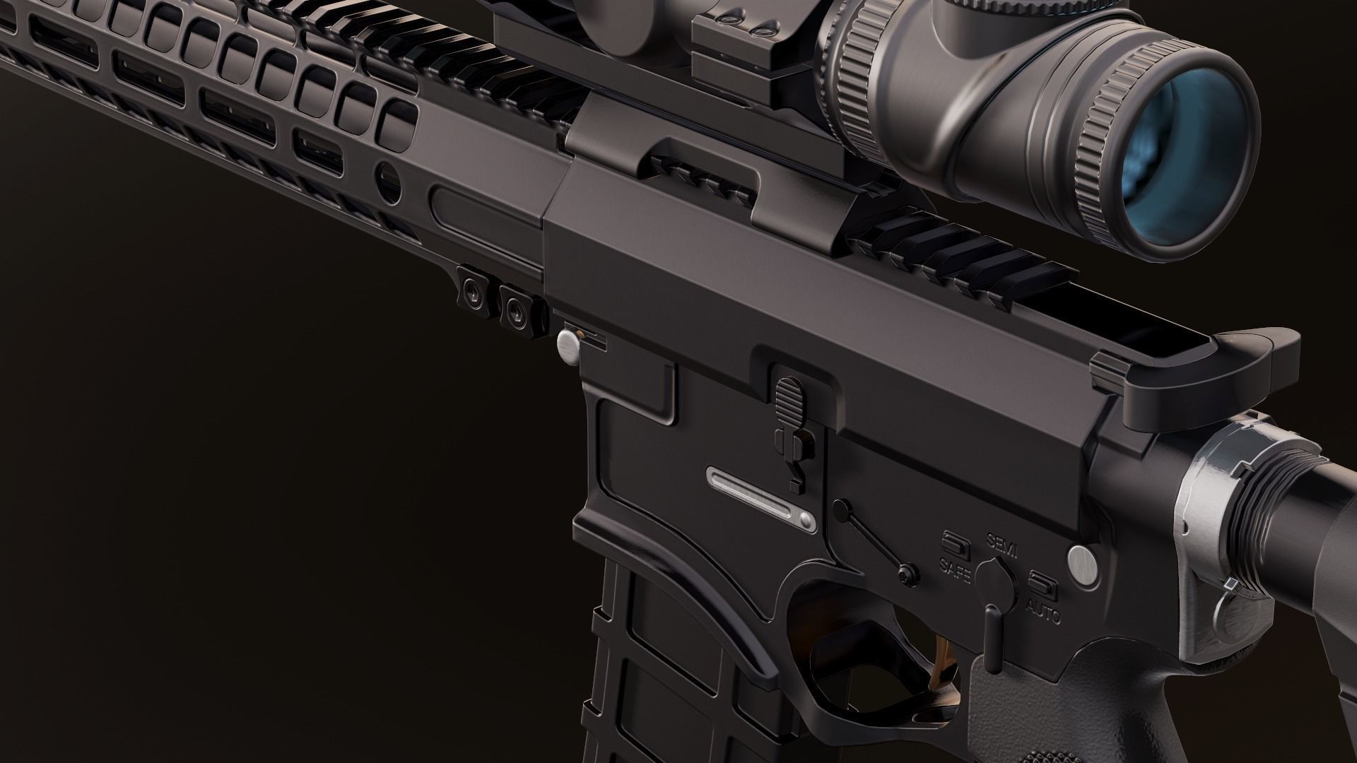 3D model Colt AR-15 VR / AR / low-poly | CGTrader