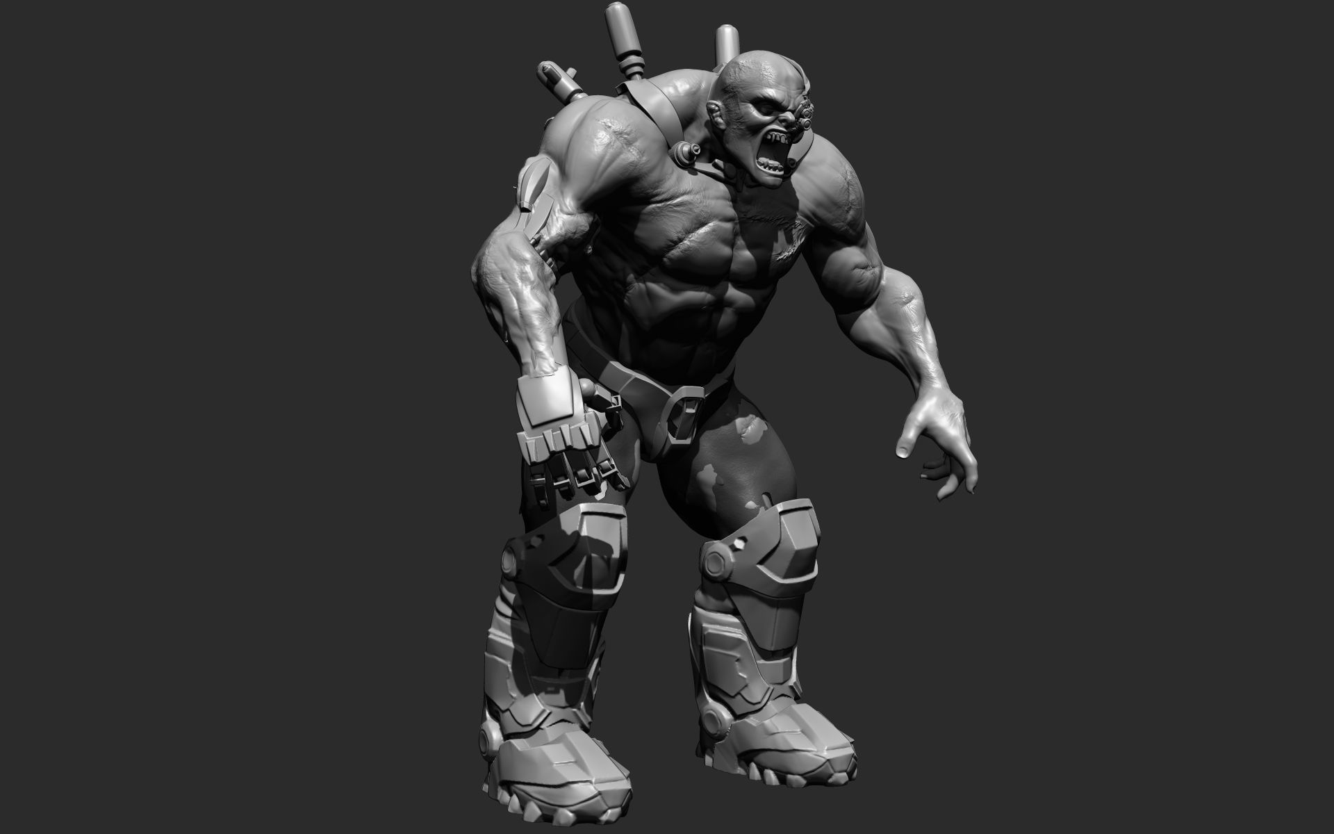 Cyber Zombie 3D model | CGTrader
