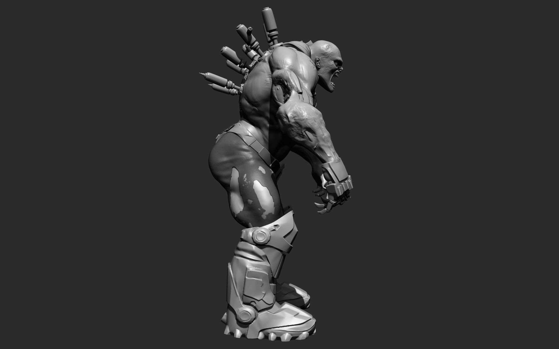 Cyber Zombie 3D model | CGTrader