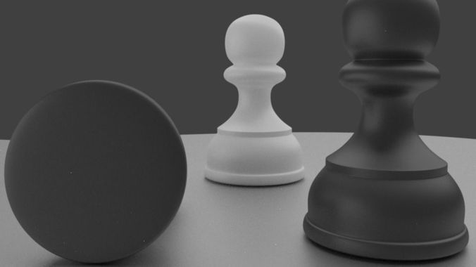 Plastic Pawn Chess or Soldier 3D model | CGTrader