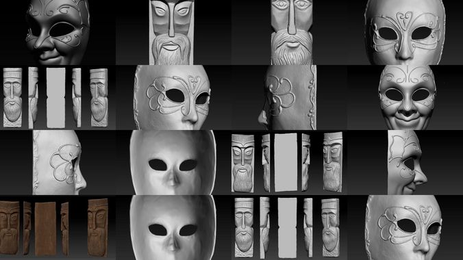 mask pack 3D Model Collection | CGTrader