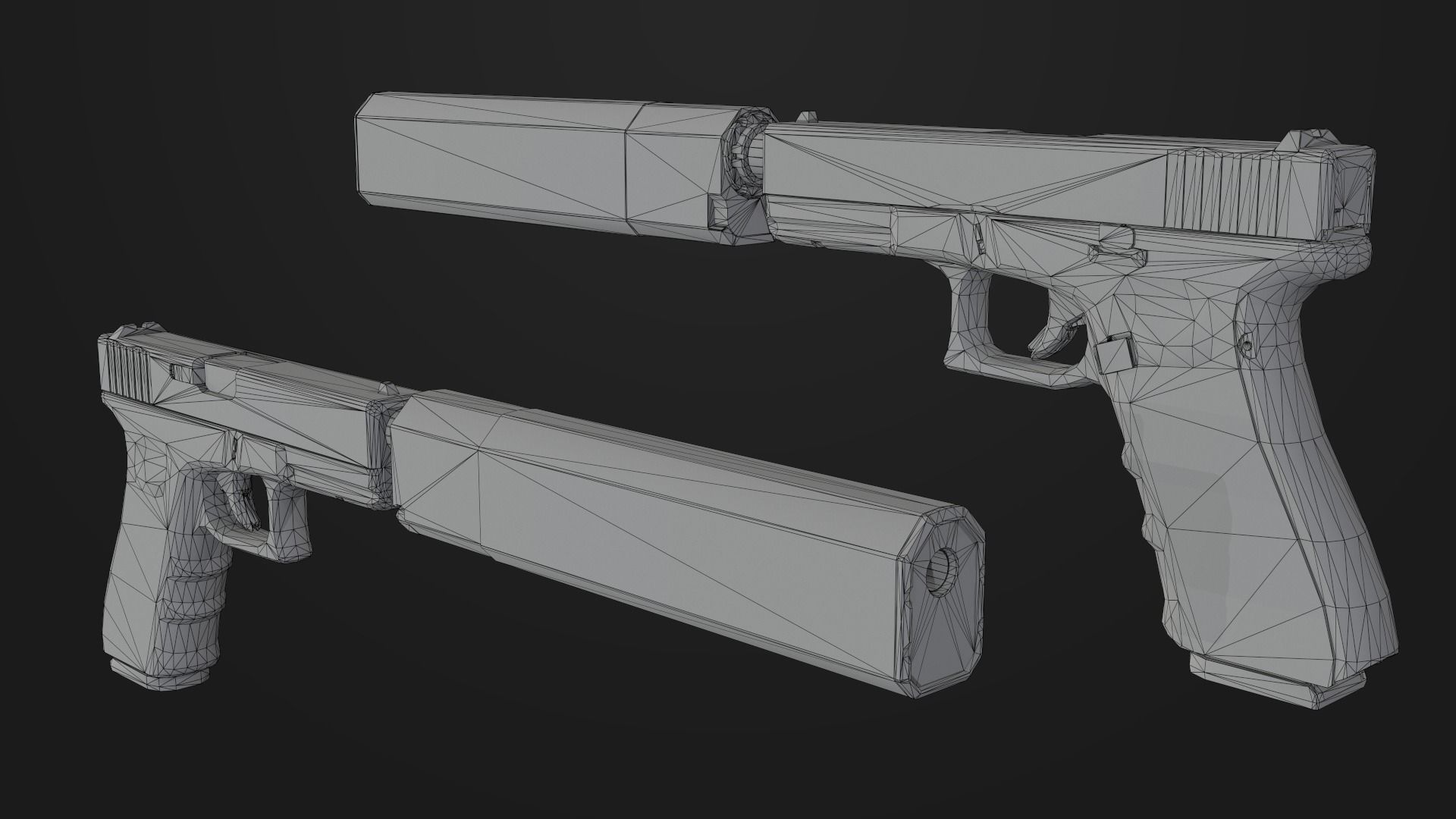 3D model Glock 17 - Model and Textures VR / AR / low-poly | CGTrader