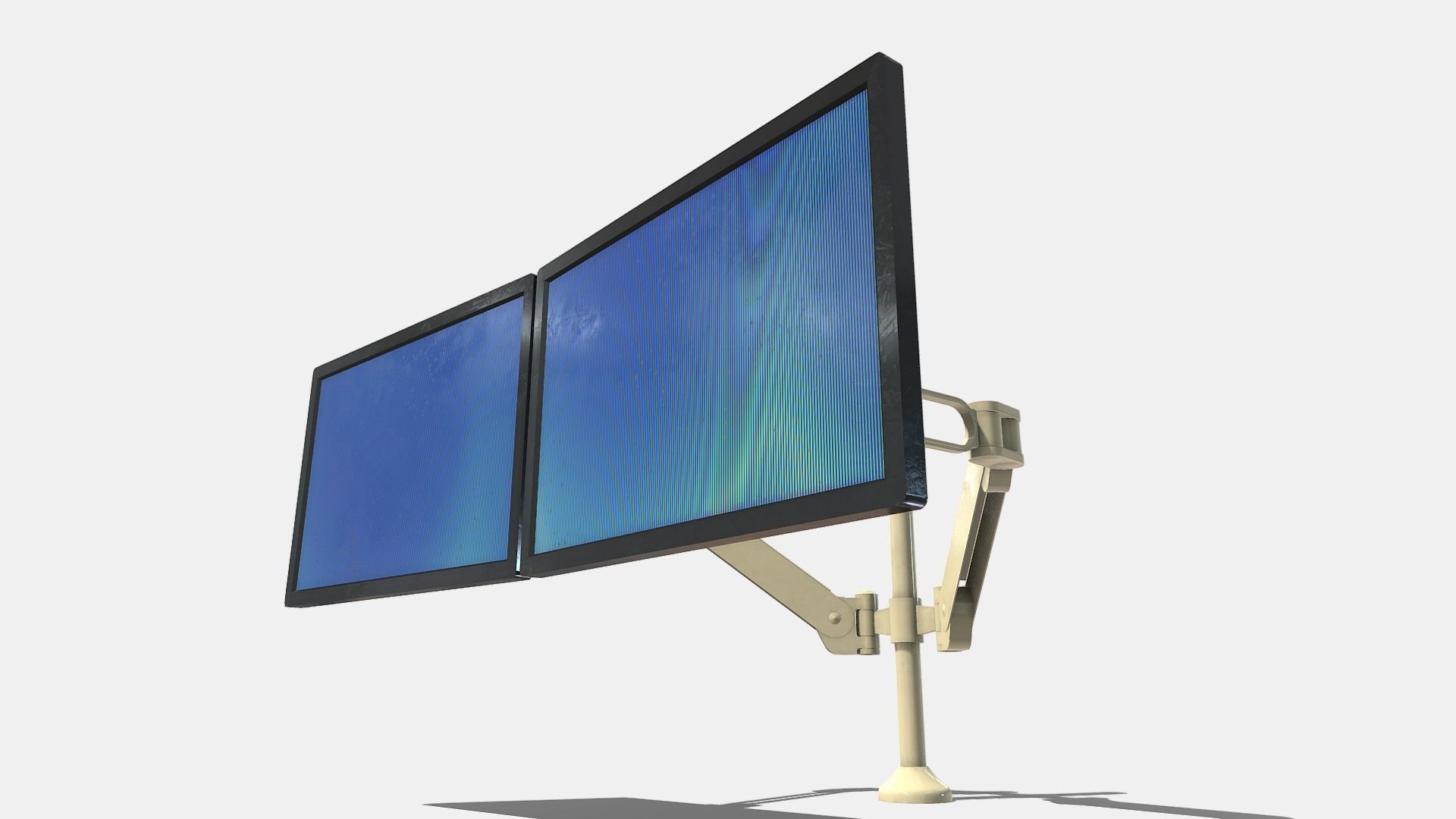 3D model Dual Monitor Arm VR / AR / low-poly | CGTrader