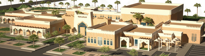 3D model New Cultural center Concept VR / AR / low-poly | CGTrader