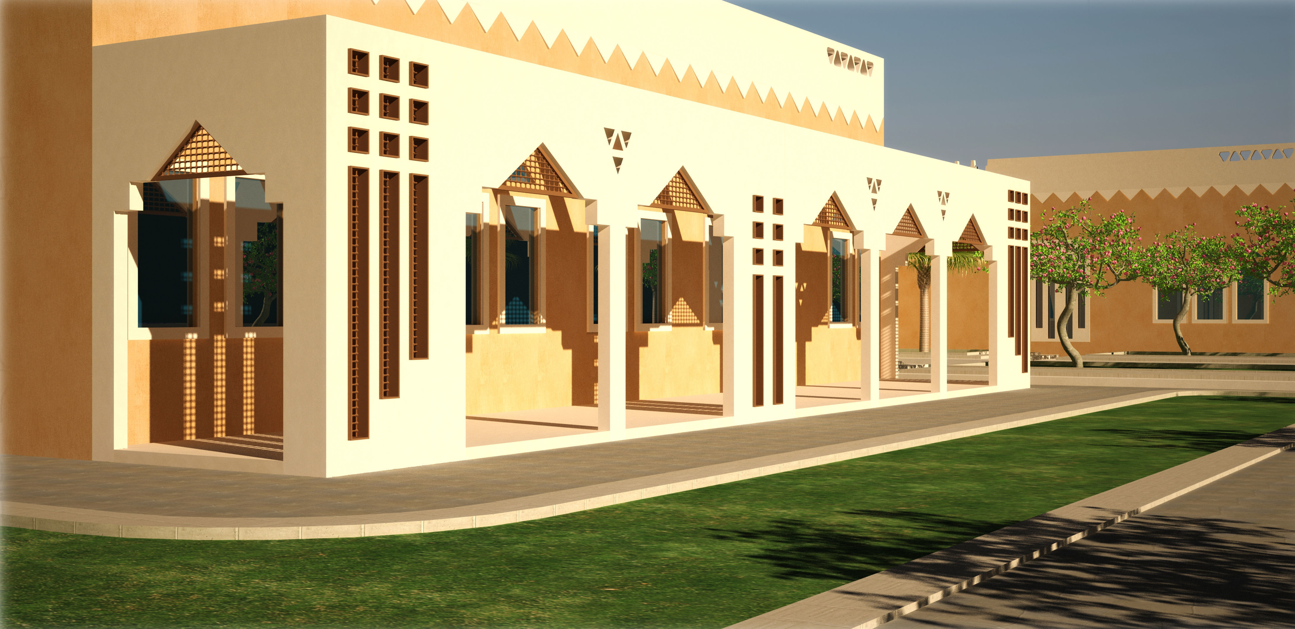 3D model New Cultural center Concept VR / AR / low-poly | CGTrader