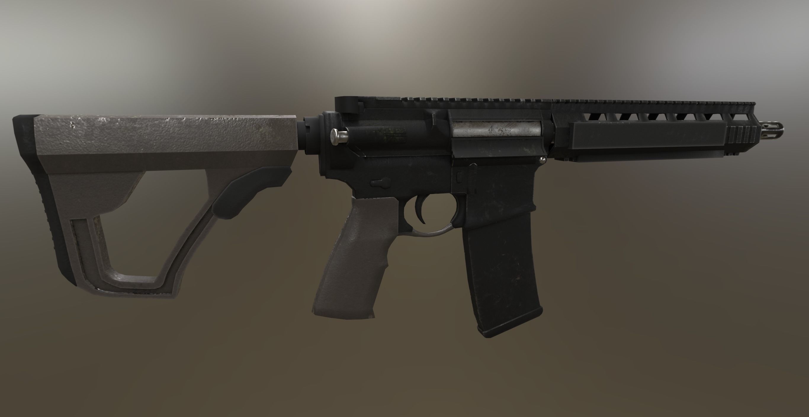 3D model Mk18 Assault Rifle VR / AR / low-poly | CGTrader