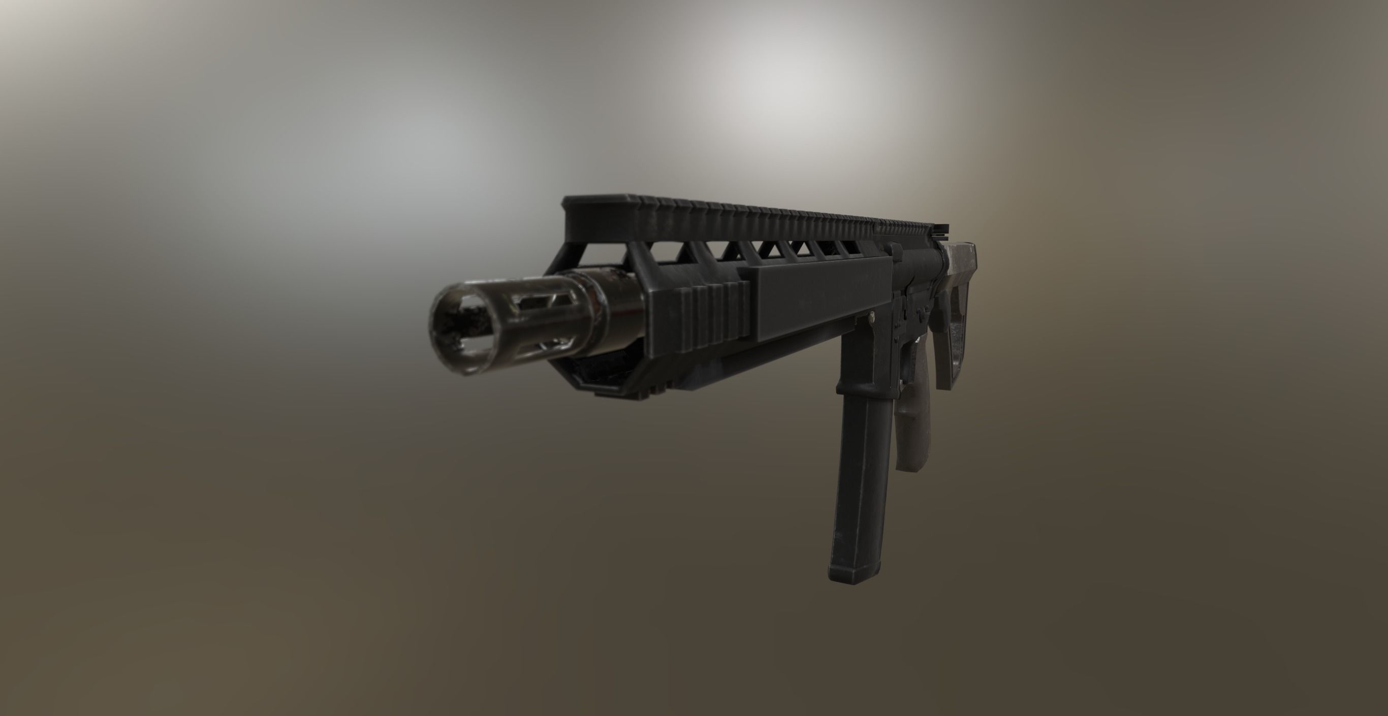 3D model Mk18 Assault Rifle VR / AR / low-poly | CGTrader