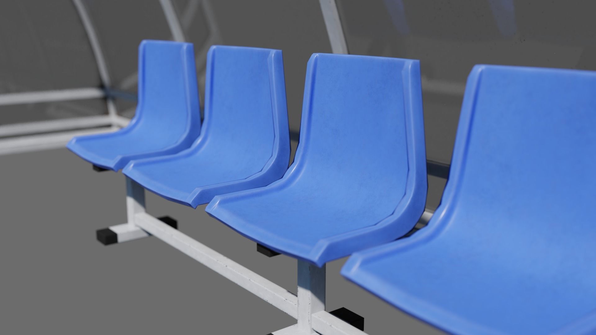 3D model Football Soccer Reserve Bench VR / AR / low-poly | CGTrader