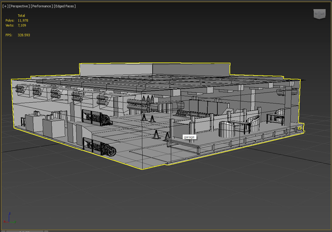 3D model Low Poly Garage VR / AR / low-poly | CGTrader