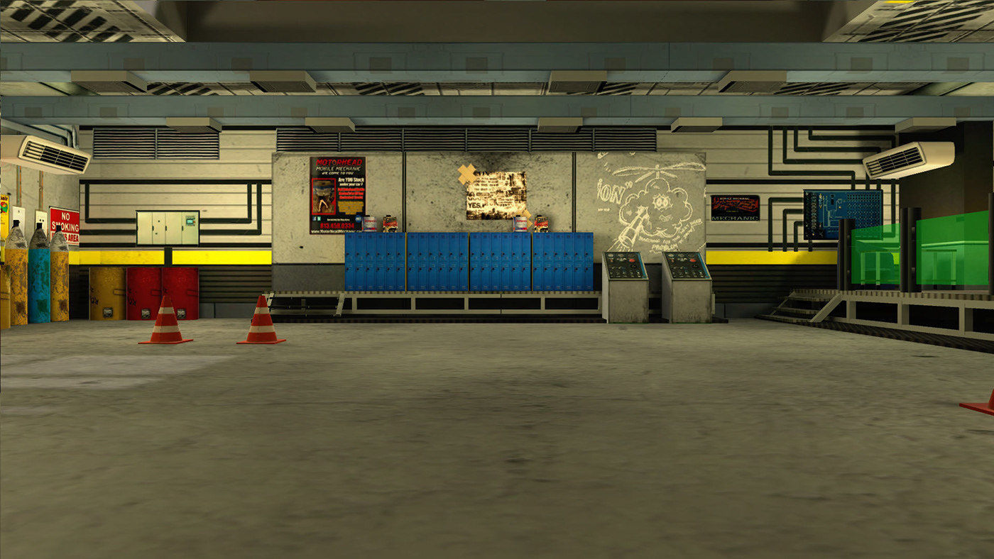 3D model Low Poly Garage in video game VR / AR / low-poly | CGTrader