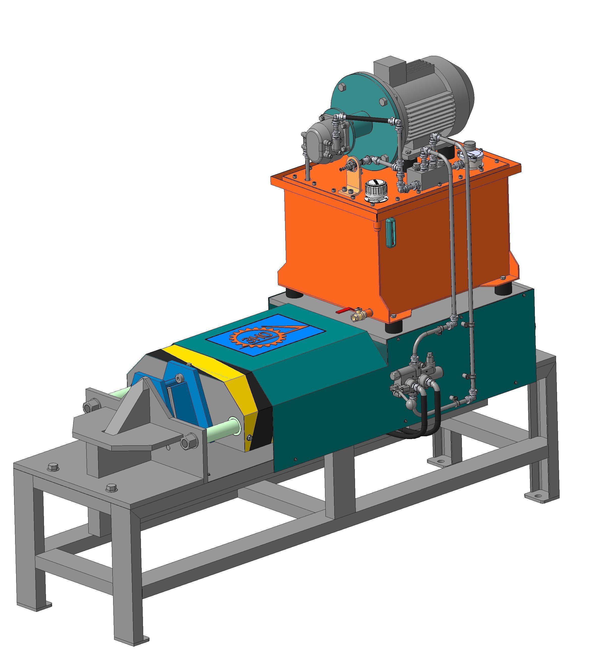 Hydraulic press 3D model | CGTrader