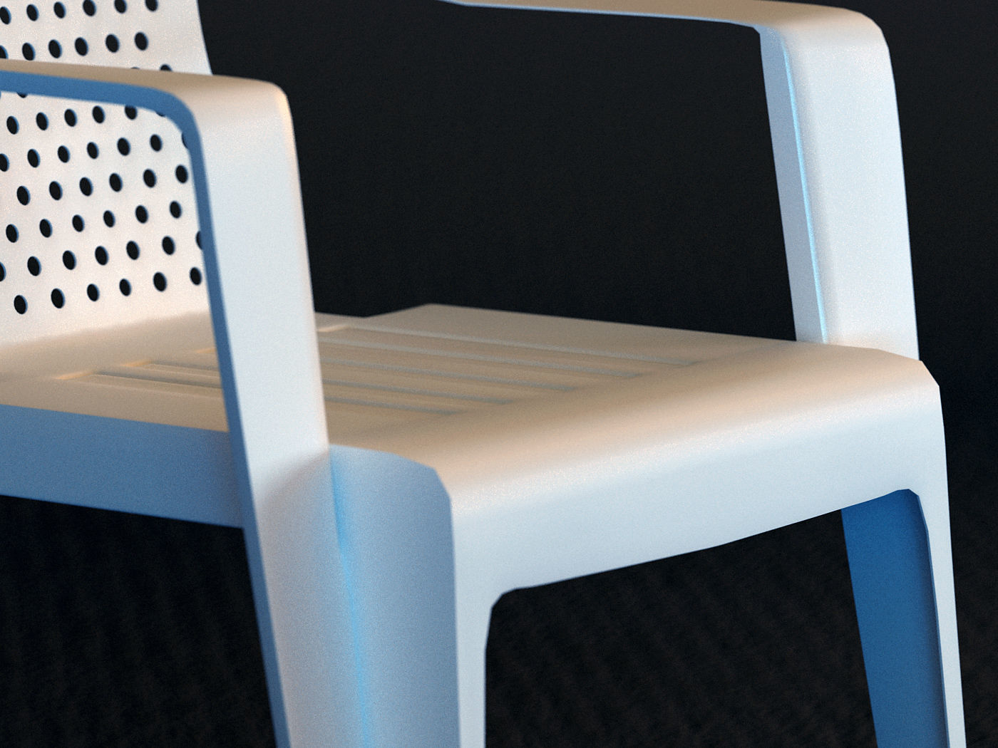 3D Model Collection Plastic Chairs - 3 Types VR / AR / low-poly | CGTrader