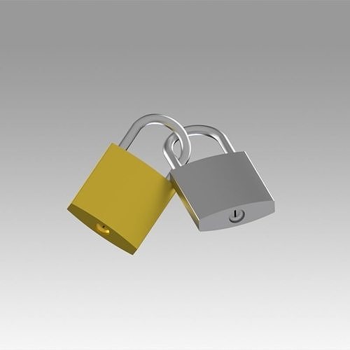 Padlock 3D model | CGTrader