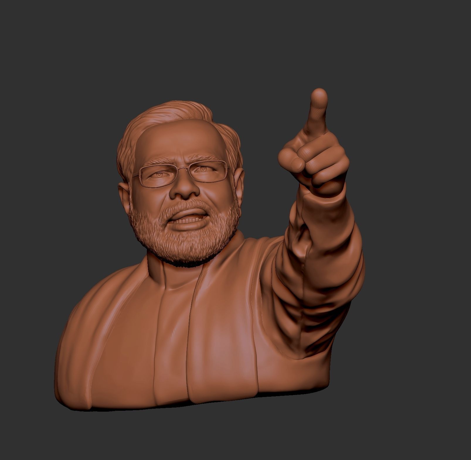 Narendra Modi 3D model 3D printable | CGTrader