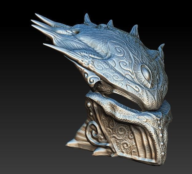Valkyrie predator bio mask 3D model | CGTrader