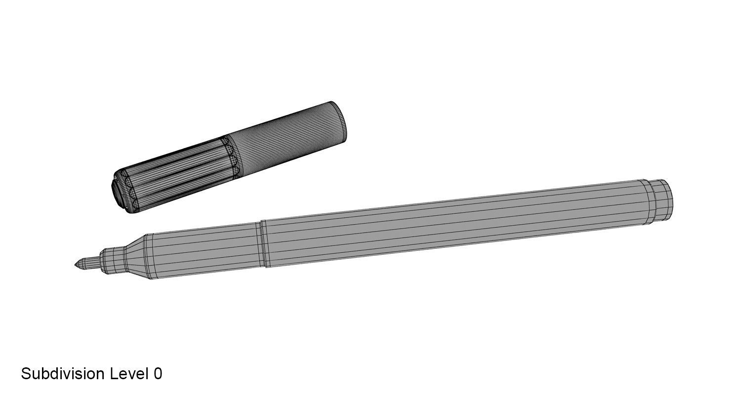 Collection of markers felt tip pens highlighters | CGTrader