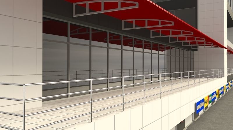 Pit stop building 3D model | CGTrader
