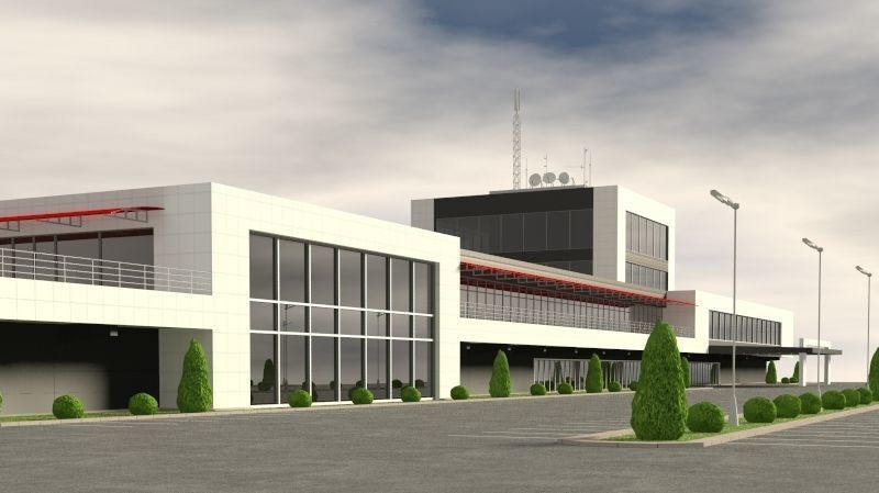 Pit stop building 3D model | CGTrader