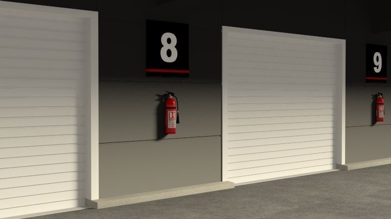 Pit stop building 3D model | CGTrader