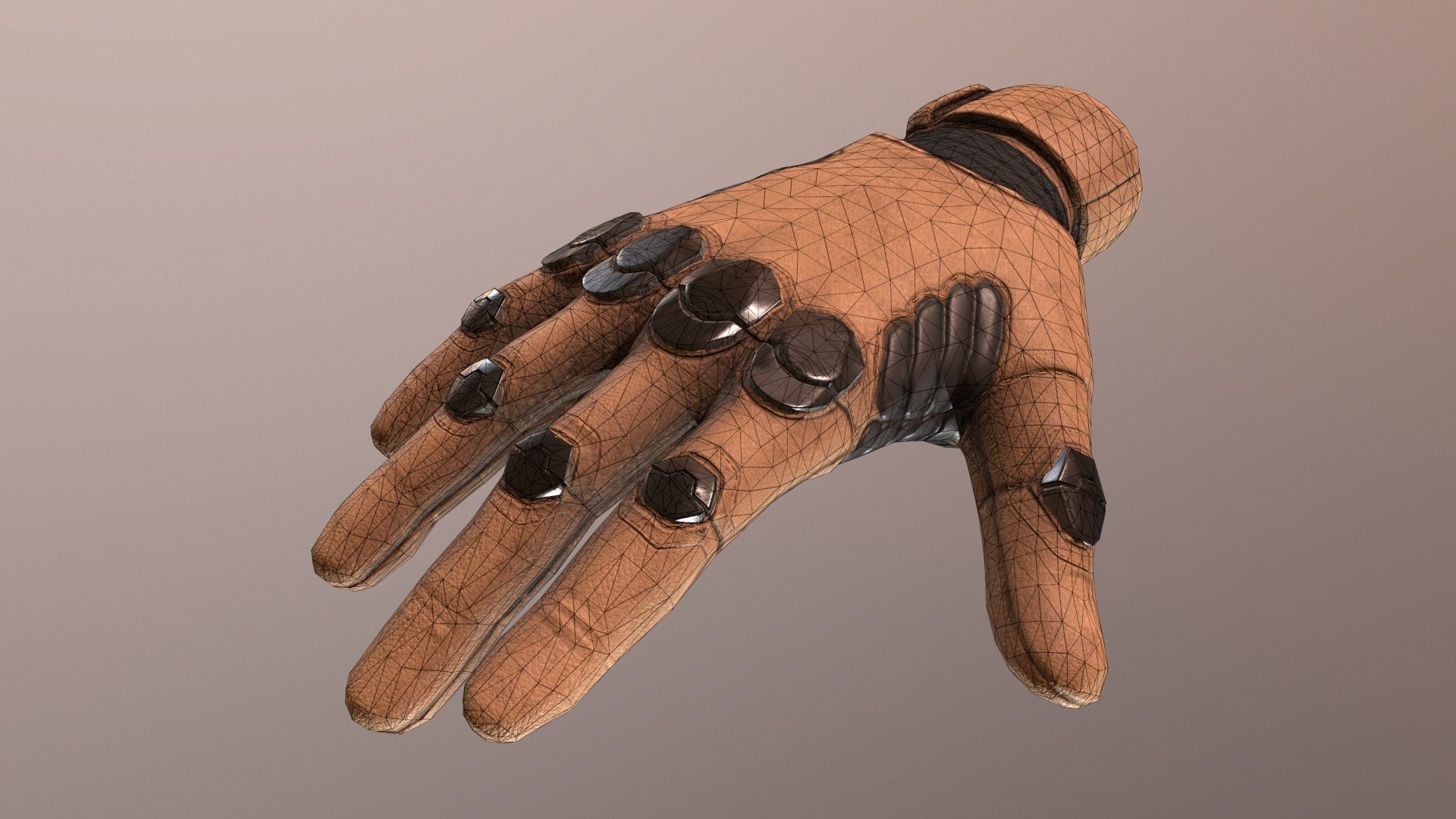 3D model Sci-Fi Glove - Rigged and Animated VR / AR / low-poly rigged ...
