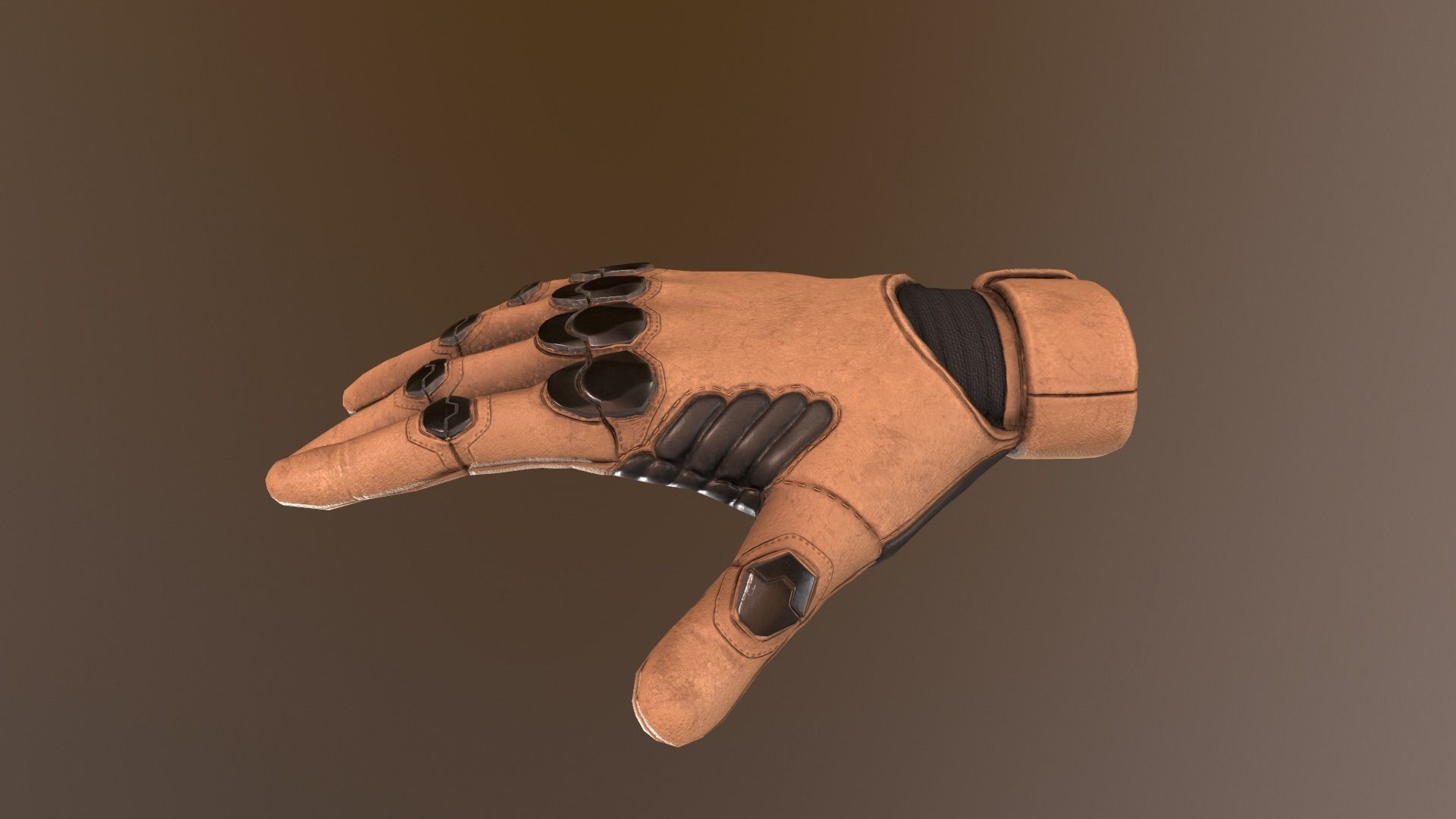 3D model Sci-Fi Glove - Rigged and Animated VR / AR / low-poly rigged ...