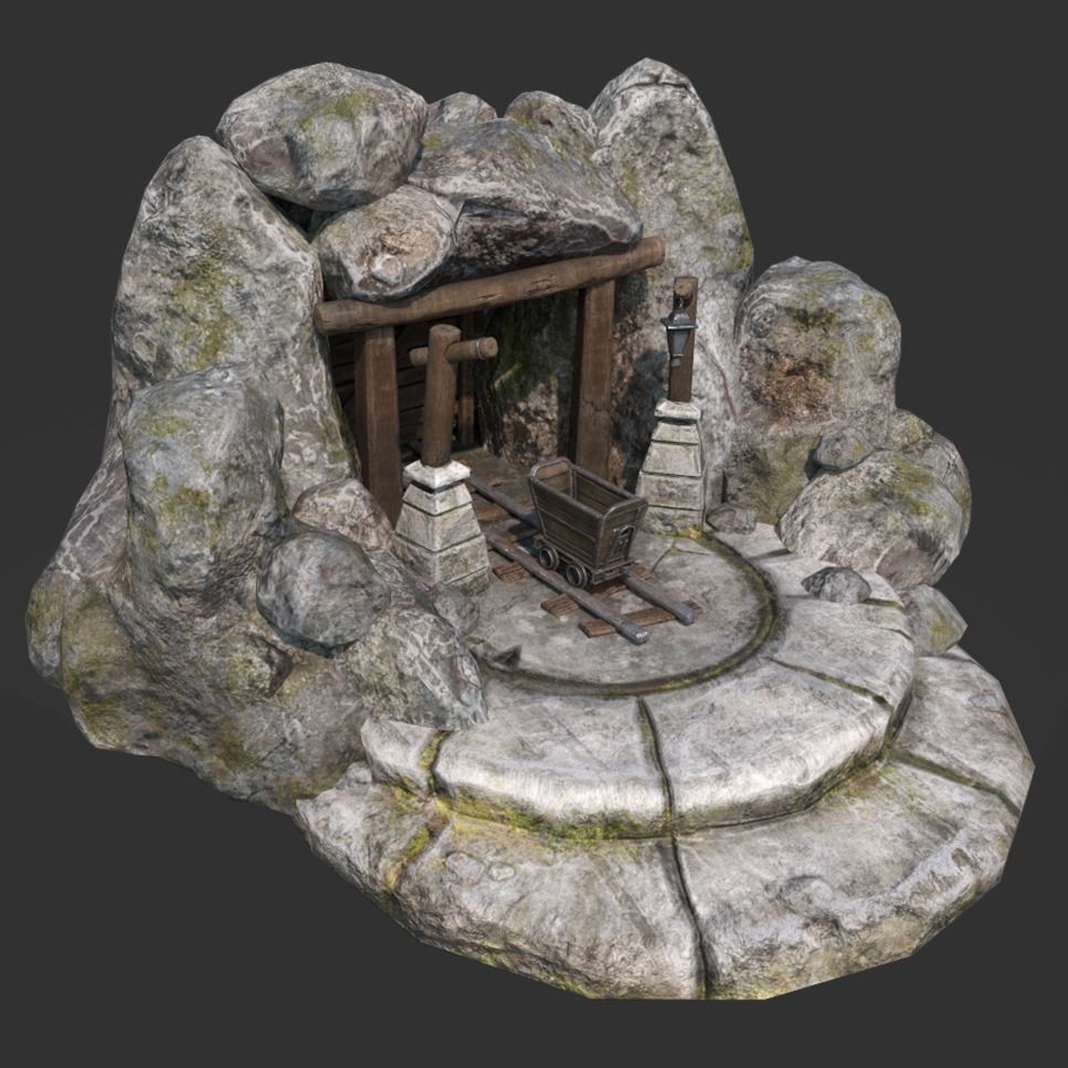 3D model Mine GameDev VR / AR / low-poly | CGTrader