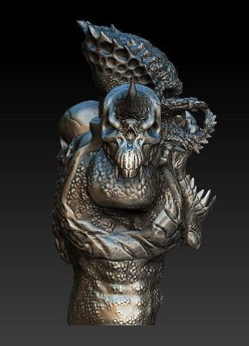 Predator King bust free 3D model | CGTrader
