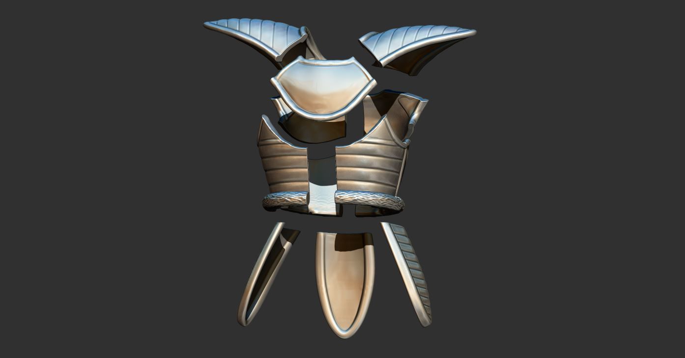 Vegeta Armor - Dragon ball Z - For Cosplay - version 2 3D model 3D ...