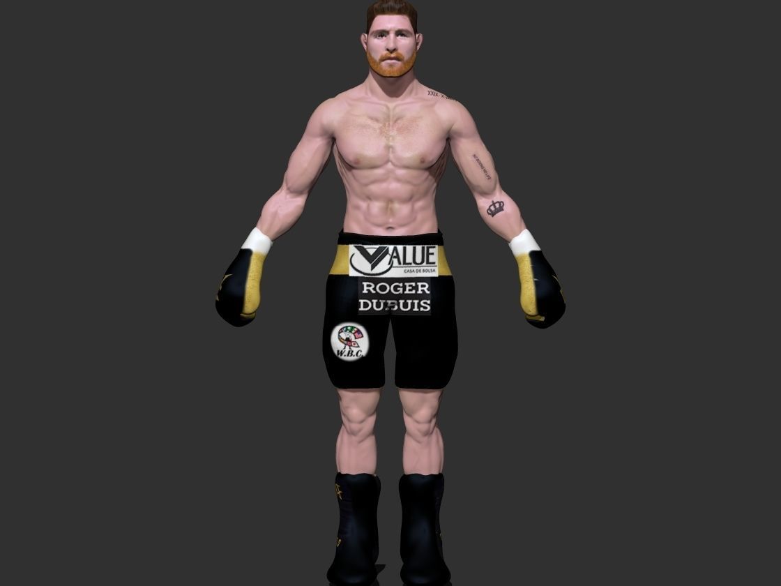3D model Canelo Alvarez VR / AR / low-poly rigged animated | CGTrader