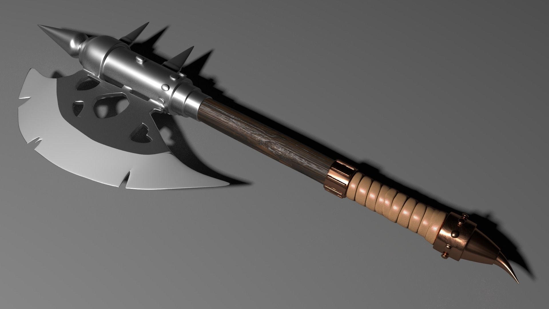 3D model Fighting ax VR / AR / low-poly | CGTrader