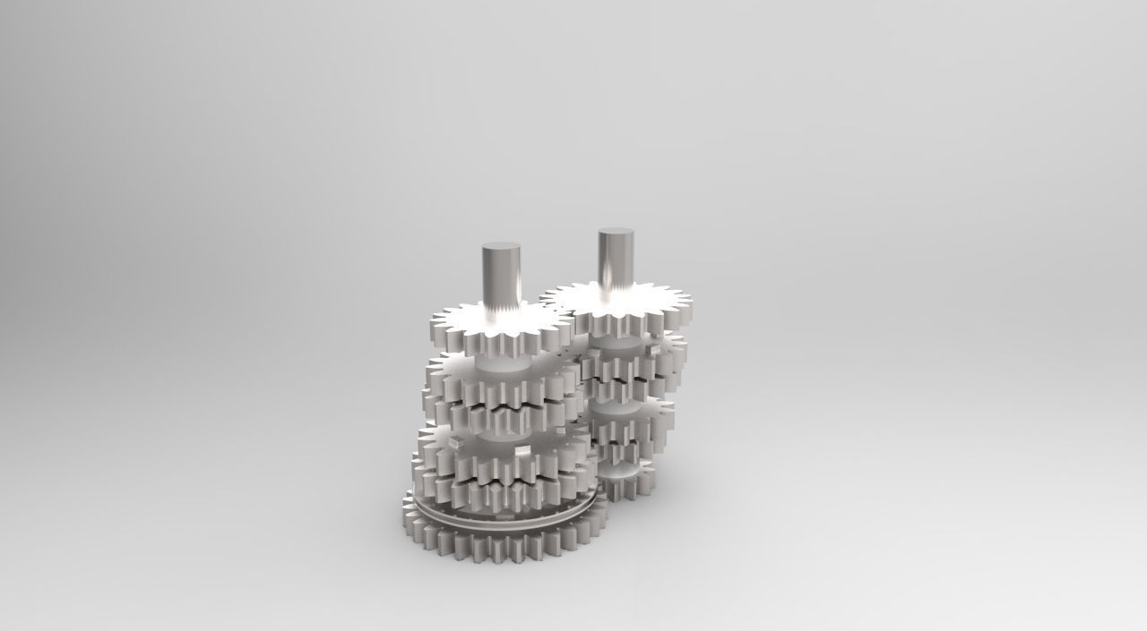 6 Speed transmission free 3D model | CGTrader