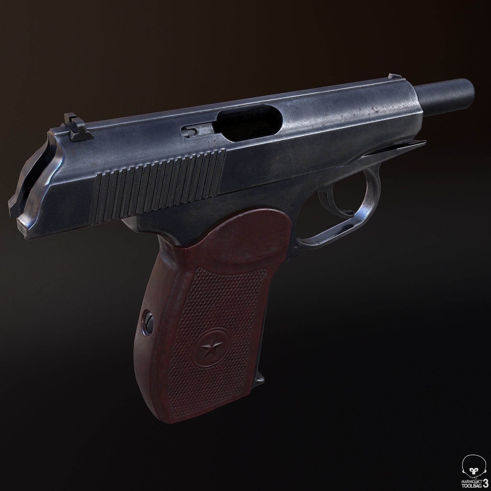 3D model PM Pistol VR / AR / low-poly | CGTrader