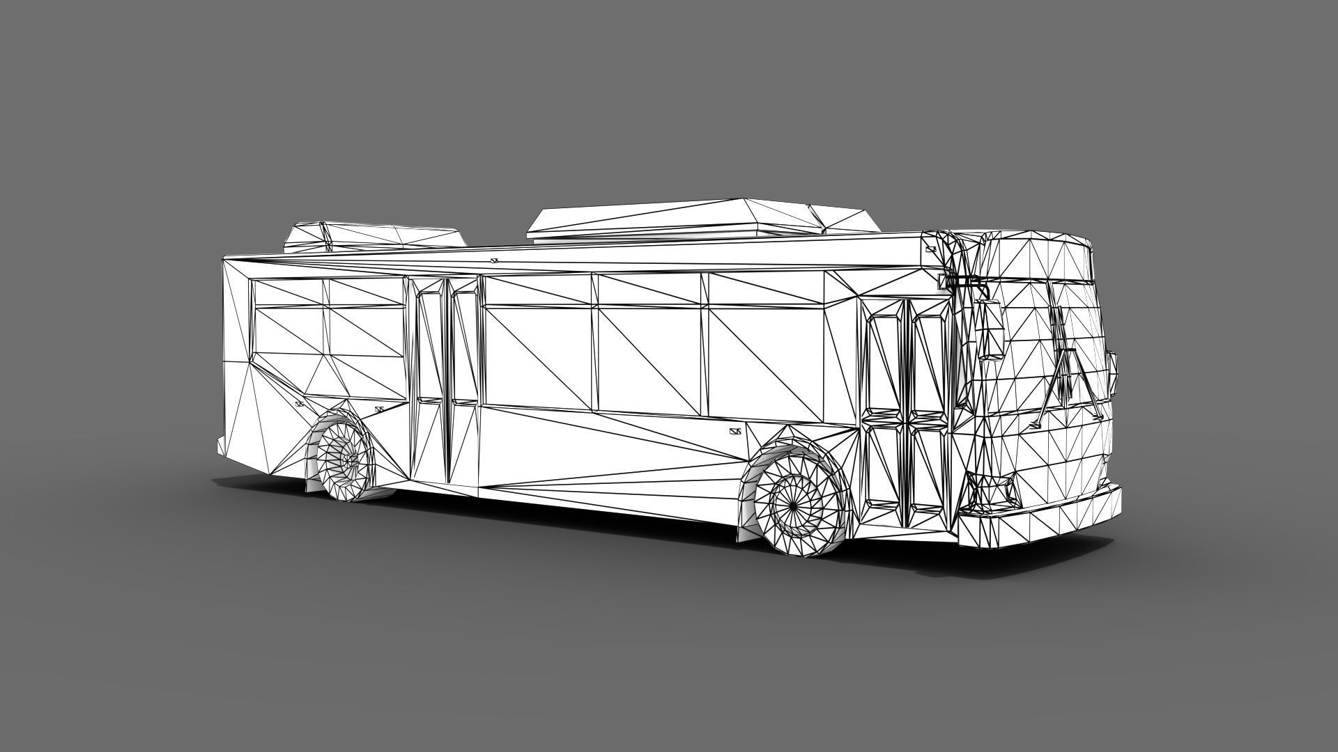 3D model City Bus VR / AR / low-poly | CGTrader