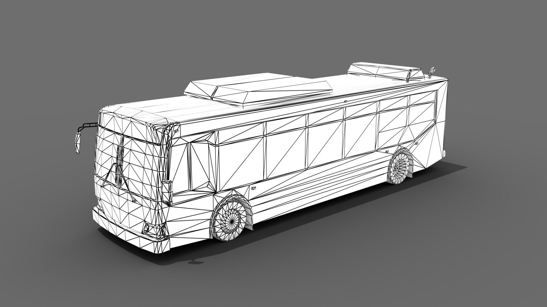 3D model City Bus VR / AR / low-poly | CGTrader