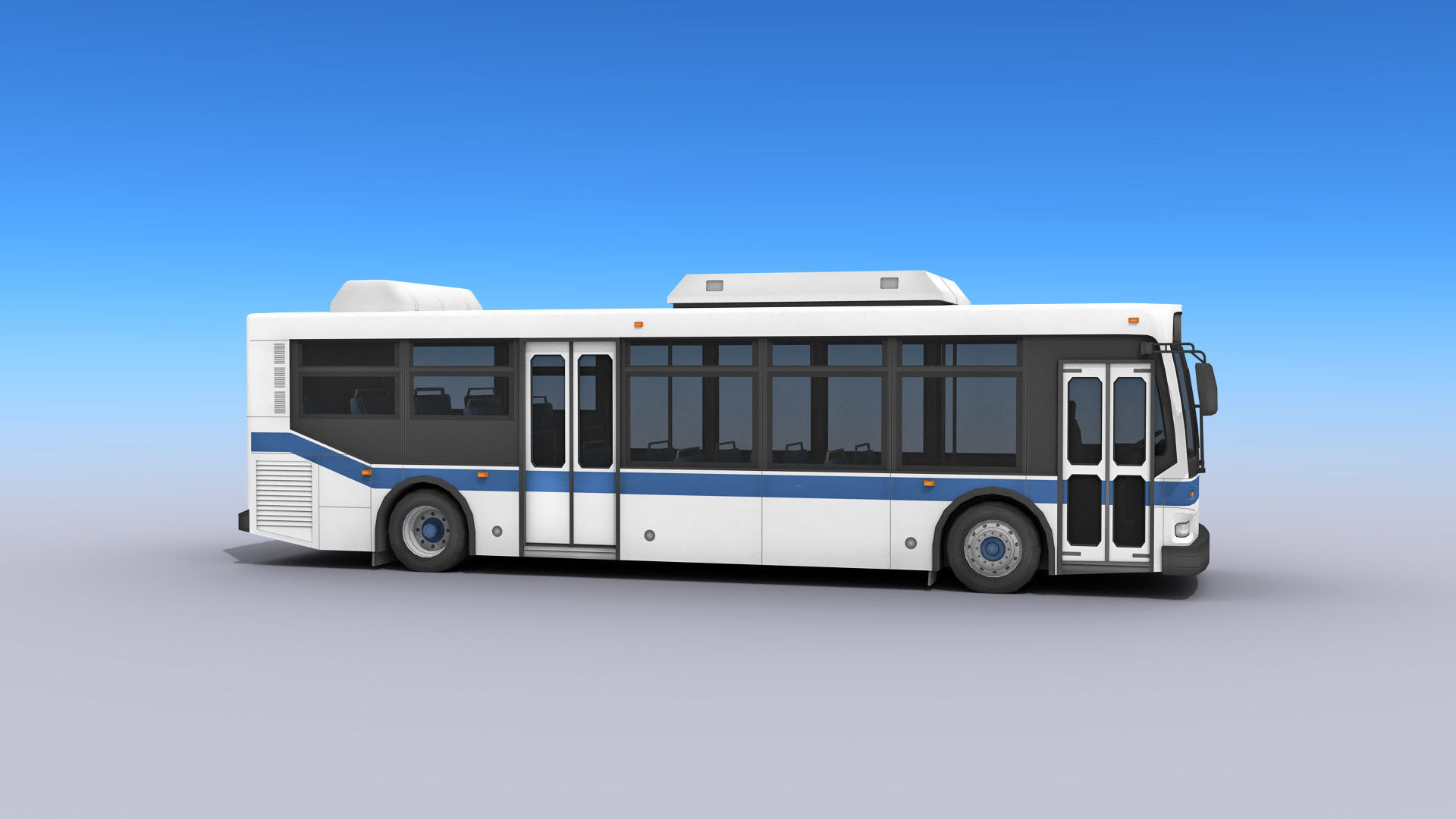 3D model City Bus VR / AR / low-poly | CGTrader