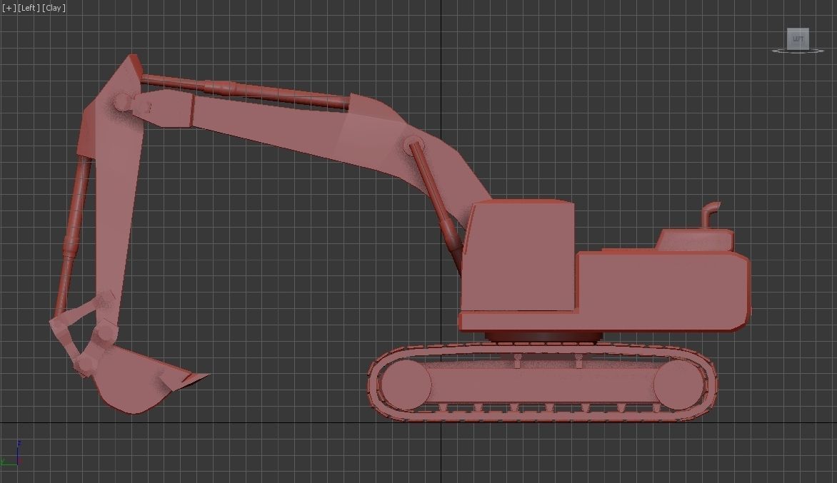 3D model Hydraulic Excavator Lowpoly - Heavy Machinery Equipment VR ...