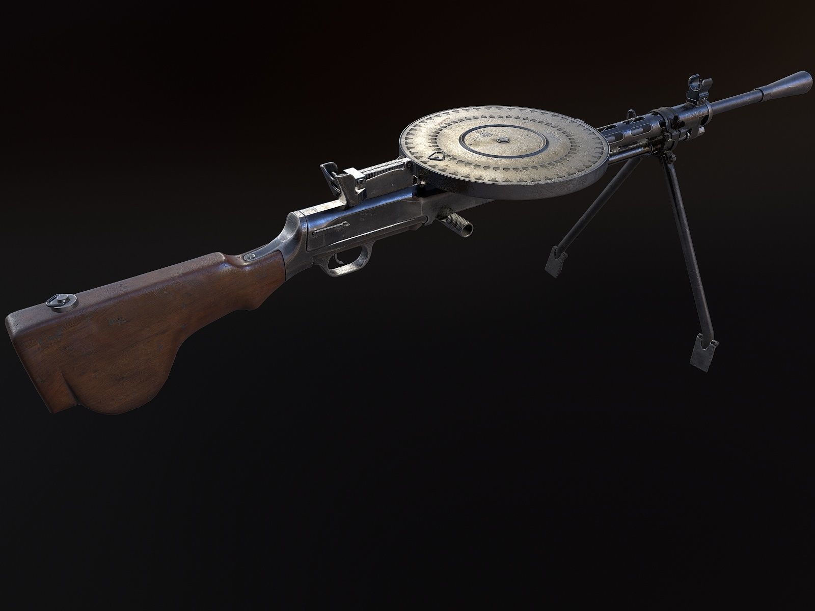 3D model DP-28 Light Machine Gun VR / AR / low-poly | CGTrader