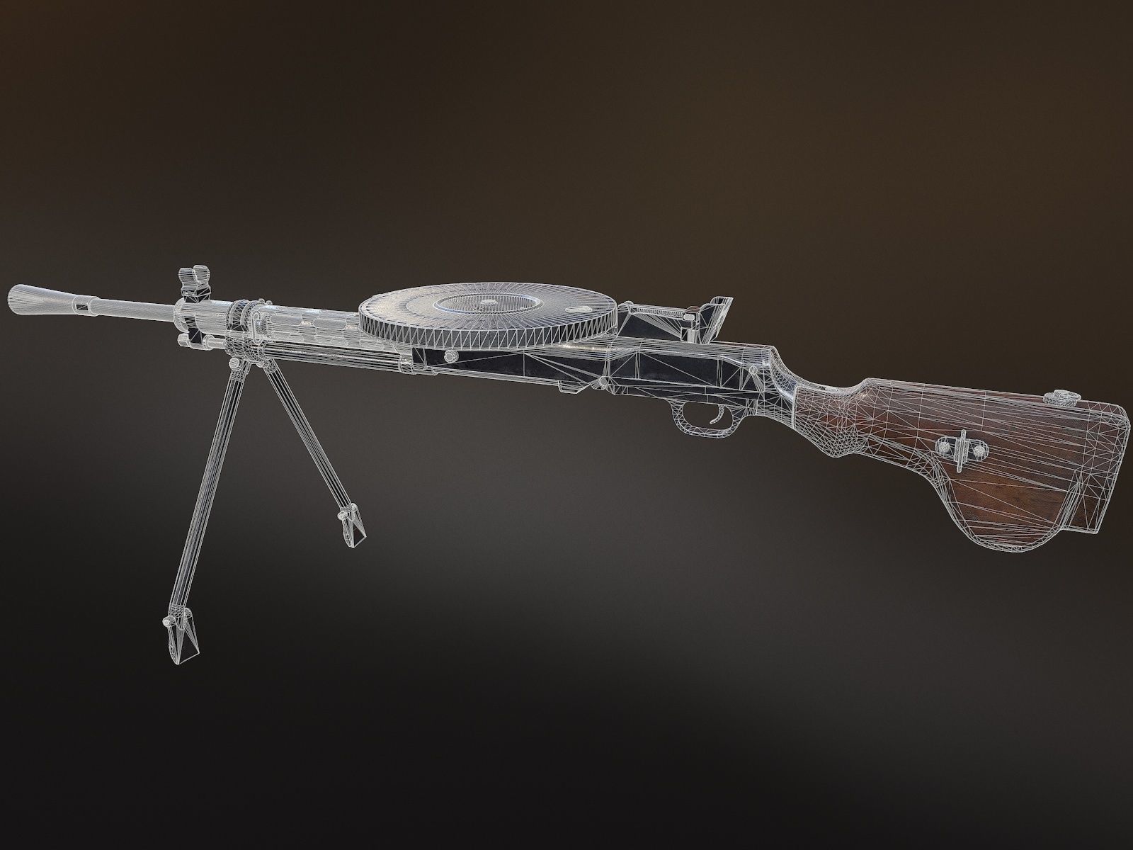 3D model DP-28 Light Machine Gun VR / AR / low-poly | CGTrader