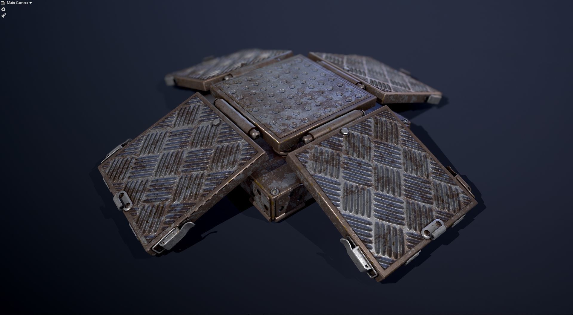 3D model Explosive Pressure Mine PBR Optimized VR / AR / low-poly ...