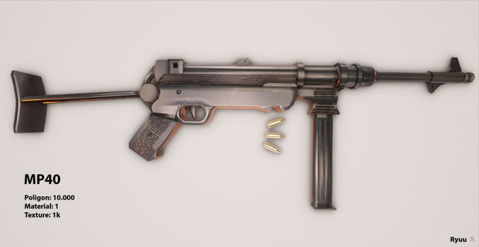 3D model MP 40 VR / AR / low-poly | CGTrader